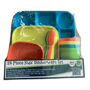 Your Zone | Other | Your Zone Kids 24 Piece Dinnerware Set | Poshmark